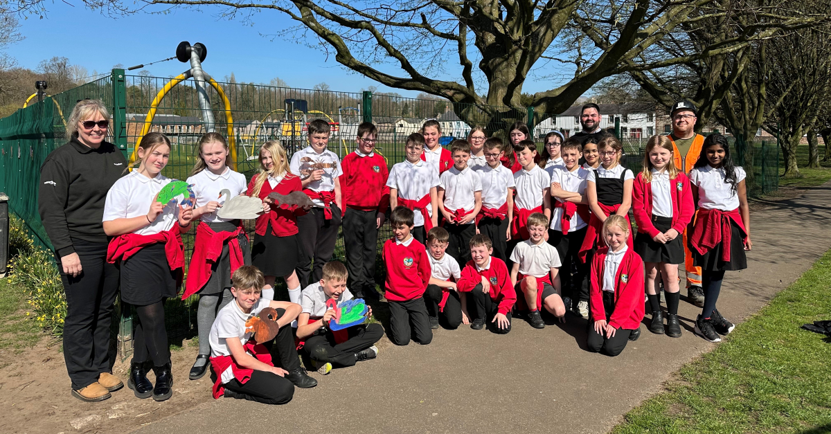 Appleby pupils bring riverside to life with help from VolkerStevin and the Environment Agency ...